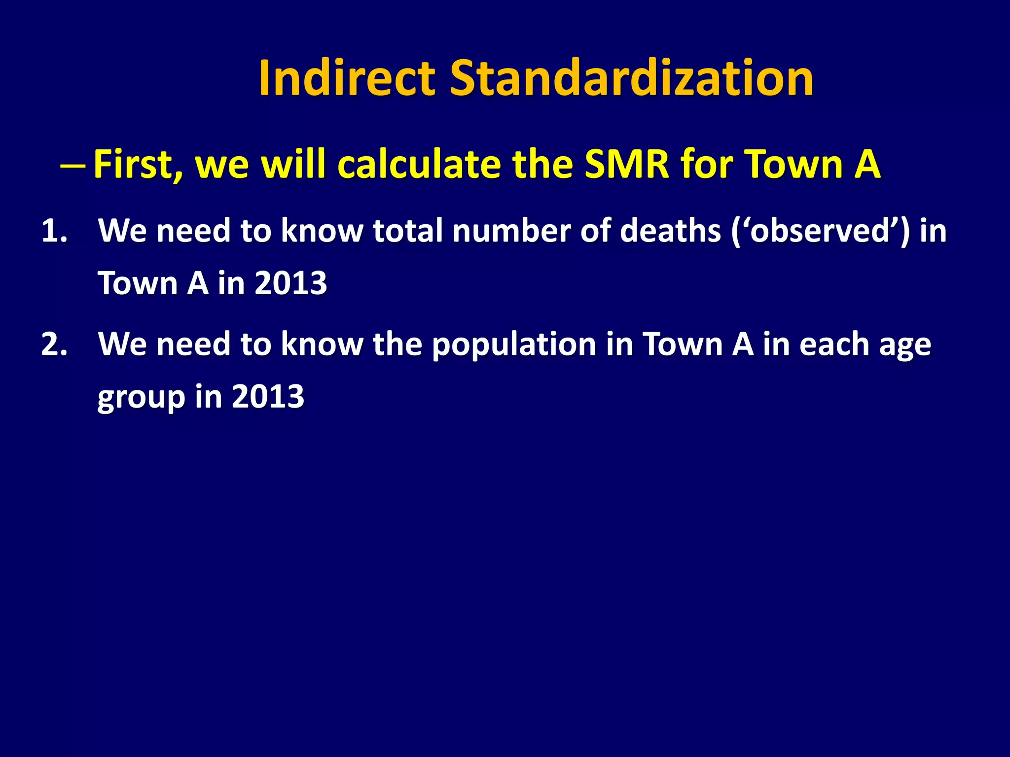Standardization of rates | PDF