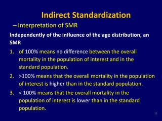 Standardization of rates | PDF