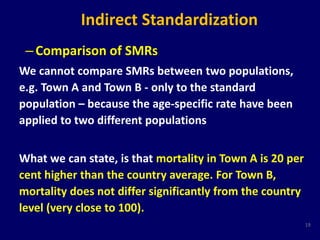 Standardization of rates | PDF