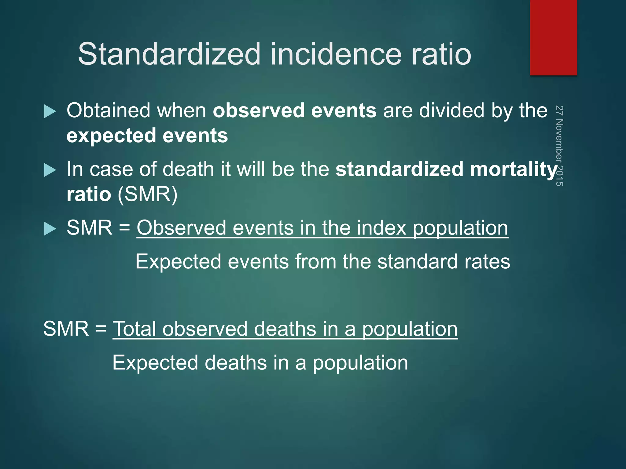 Standardization of rates by Dr. Basil Tumaini | PPTX