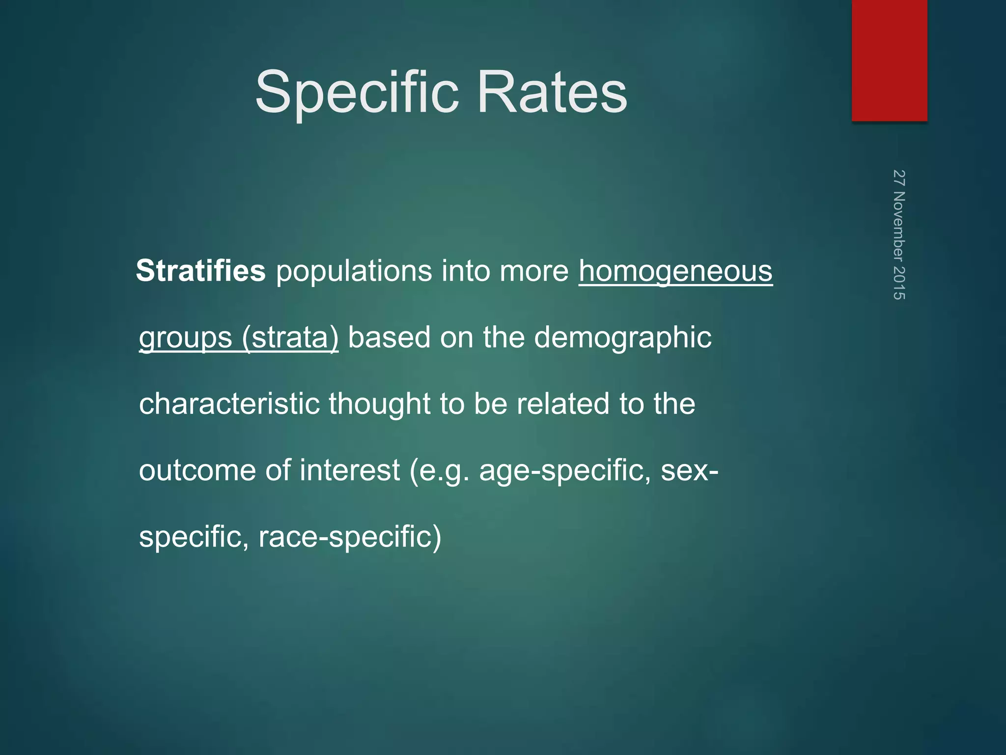 Standardization of rates by Dr. Basil Tumaini | PPTX