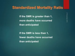 Standardization of rates by Dr. Basil Tumaini | PPTX