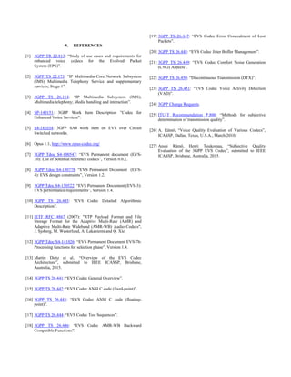 Standardization of the new 3GPP EVS codec | PDF