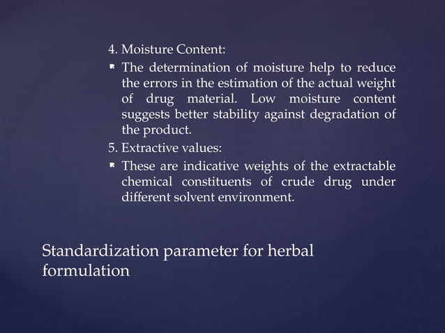 Standardization parameters for herbal formulations.pptx
