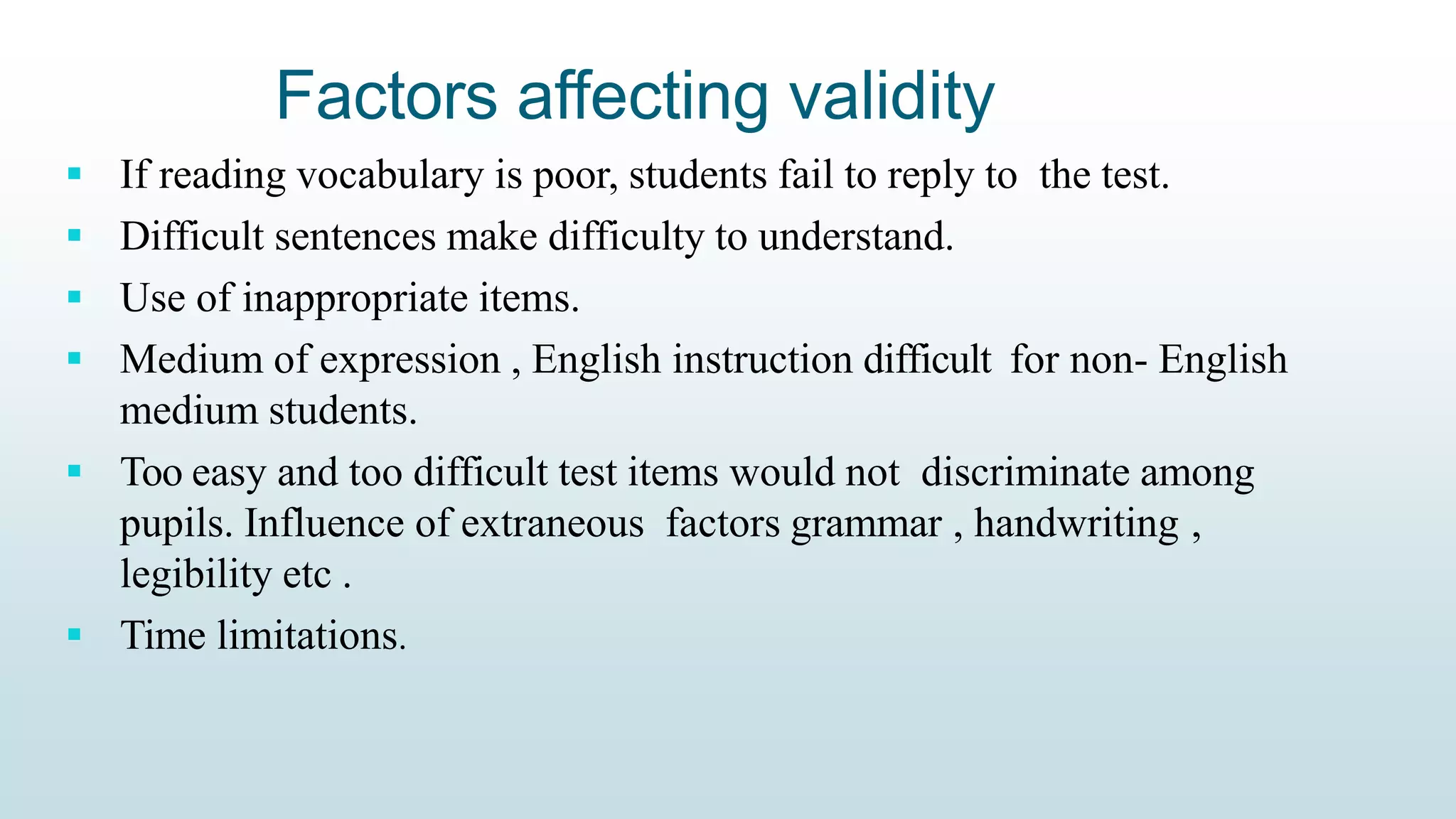 Standardized and non standardized tests | PPTX
