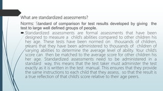 Standardized and non standardized tests | PPTX