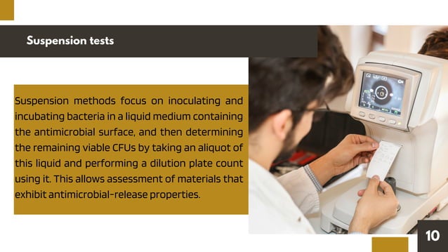 Standardized Antibacterial Material Testing Methods | PPT