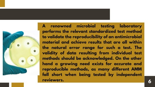 Standardized Antibacterial Material Testing Methods | PPT