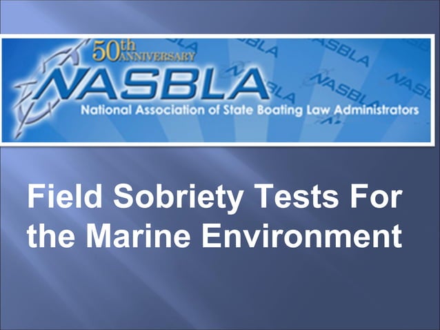 Standardized field sobriety tests | PPT