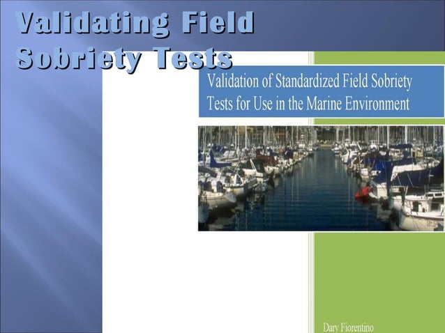 Standardized field sobriety tests | PPT