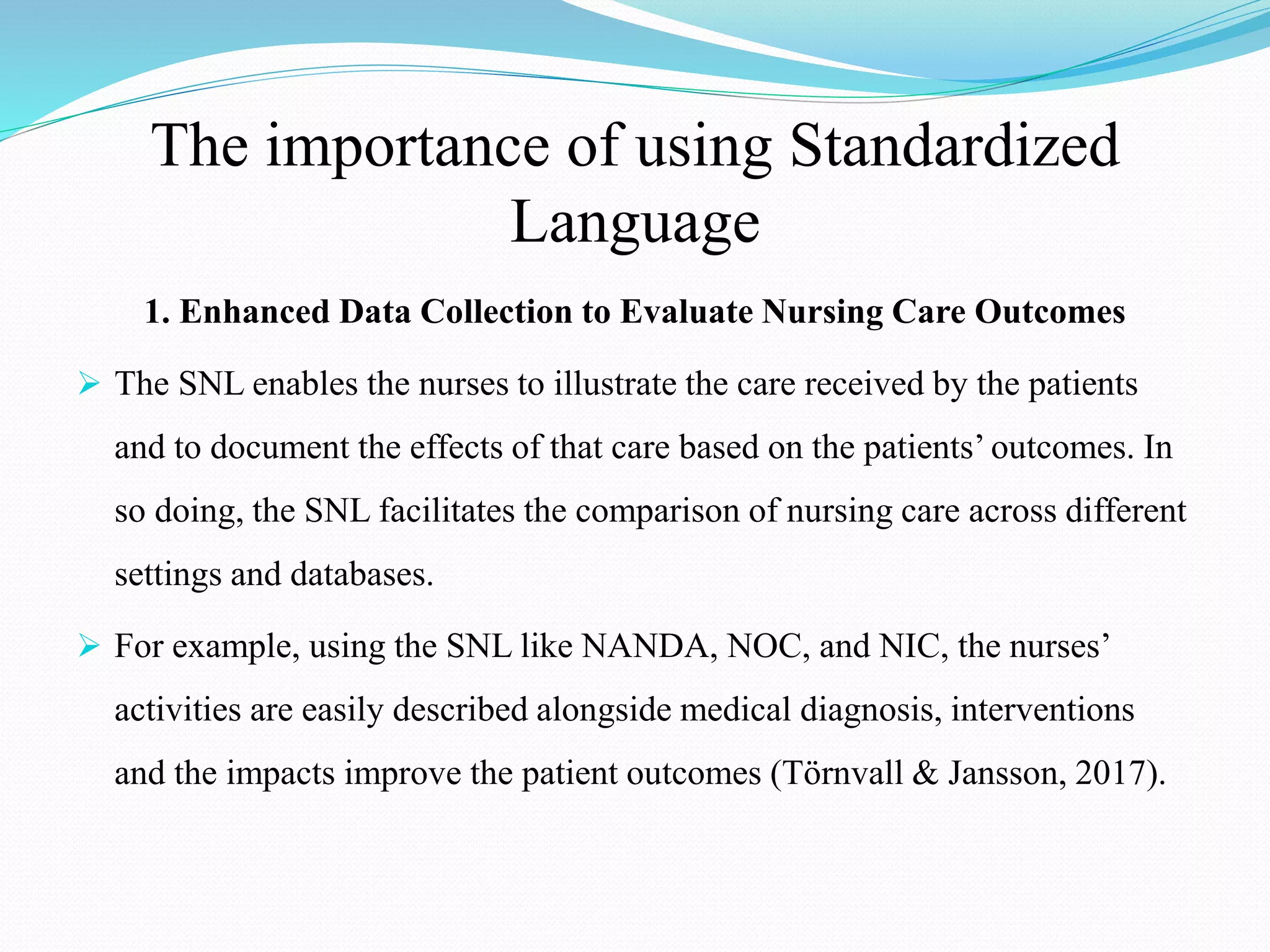 Standardized nursing language powerpoint | PPTX