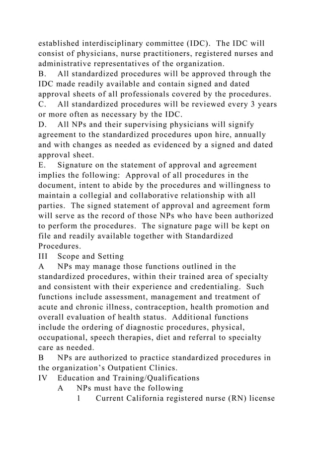 STANDARDIZED PROCEDURE PEDIATRICS2STANDARDIZED PROCEDURE PEDIAT.docx