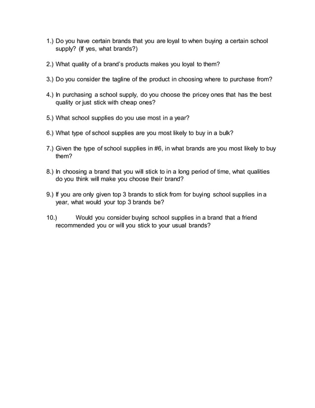 Standardized questionnaire | PDF