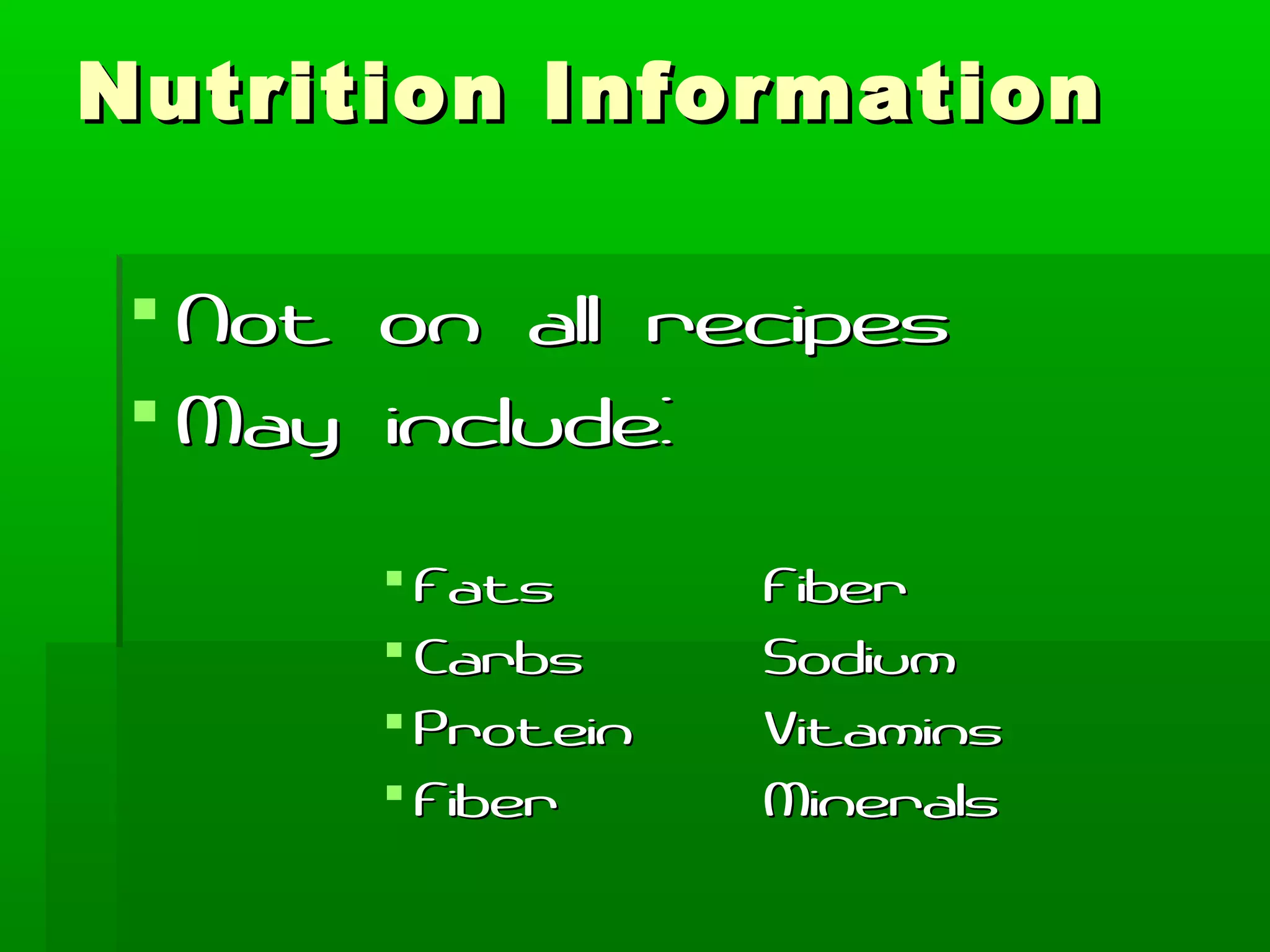 Standardized recipes | PPT