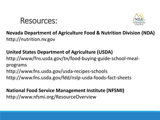 Nevada Menu Production Records Part II: Standardized Recipes 4.15.15