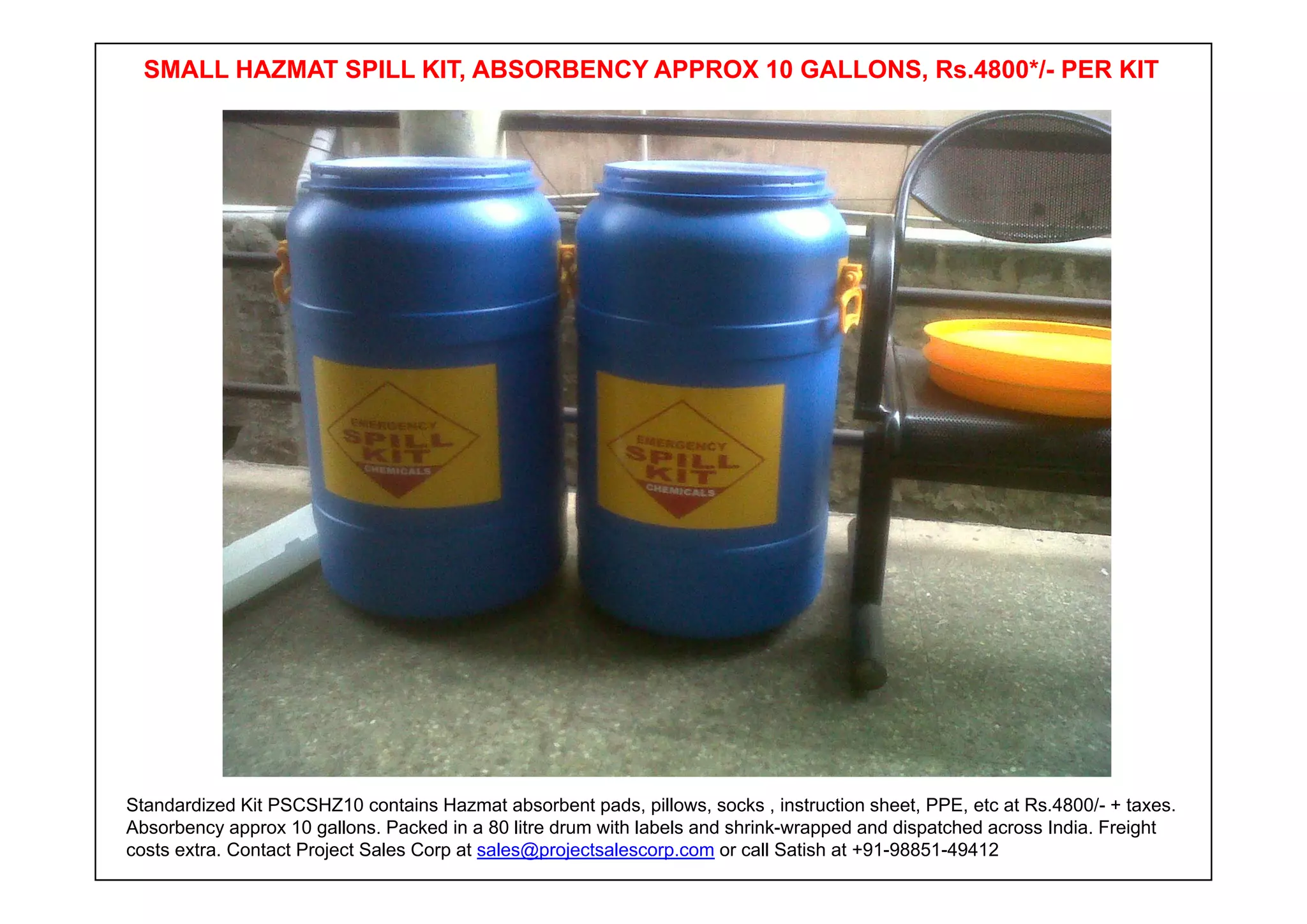Standardized Spill Kits | PDF