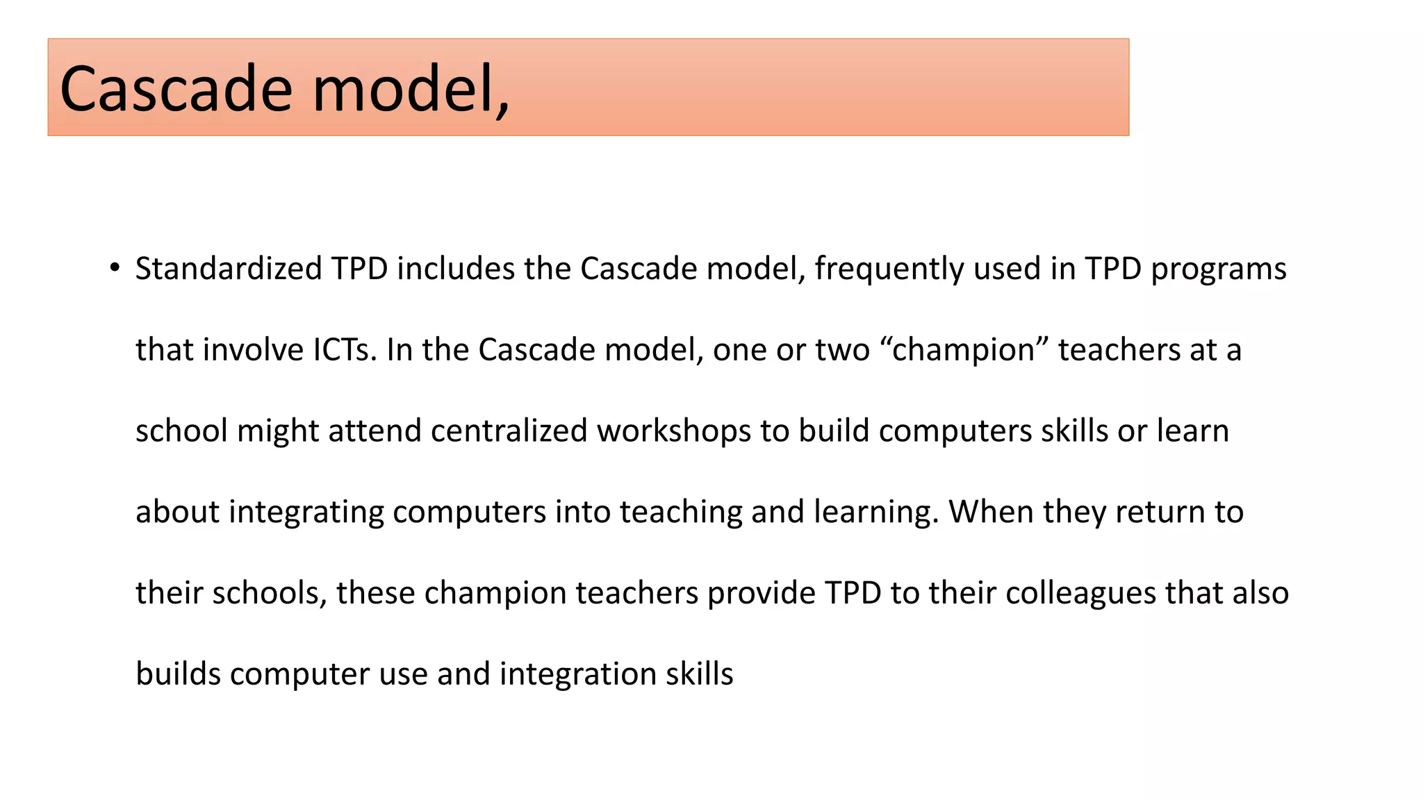Standardized teacher professional development | PPTX