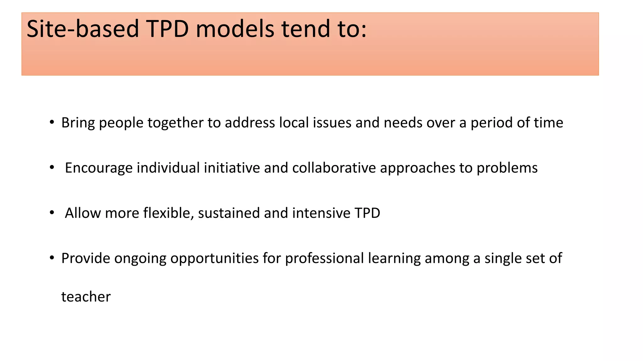Standardized teacher professional development | PPTX