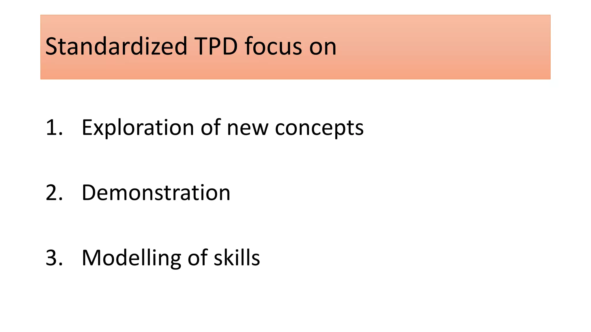 Standardized teacher professional development | PPTX