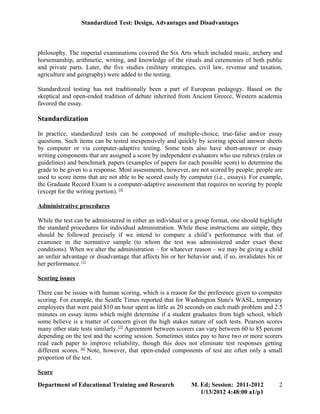 Standardized test | PDF