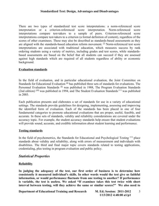 Standardized test | PDF