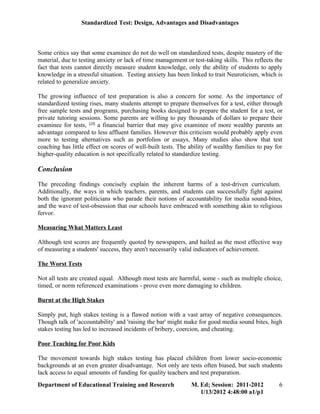 Standardized test | PDF