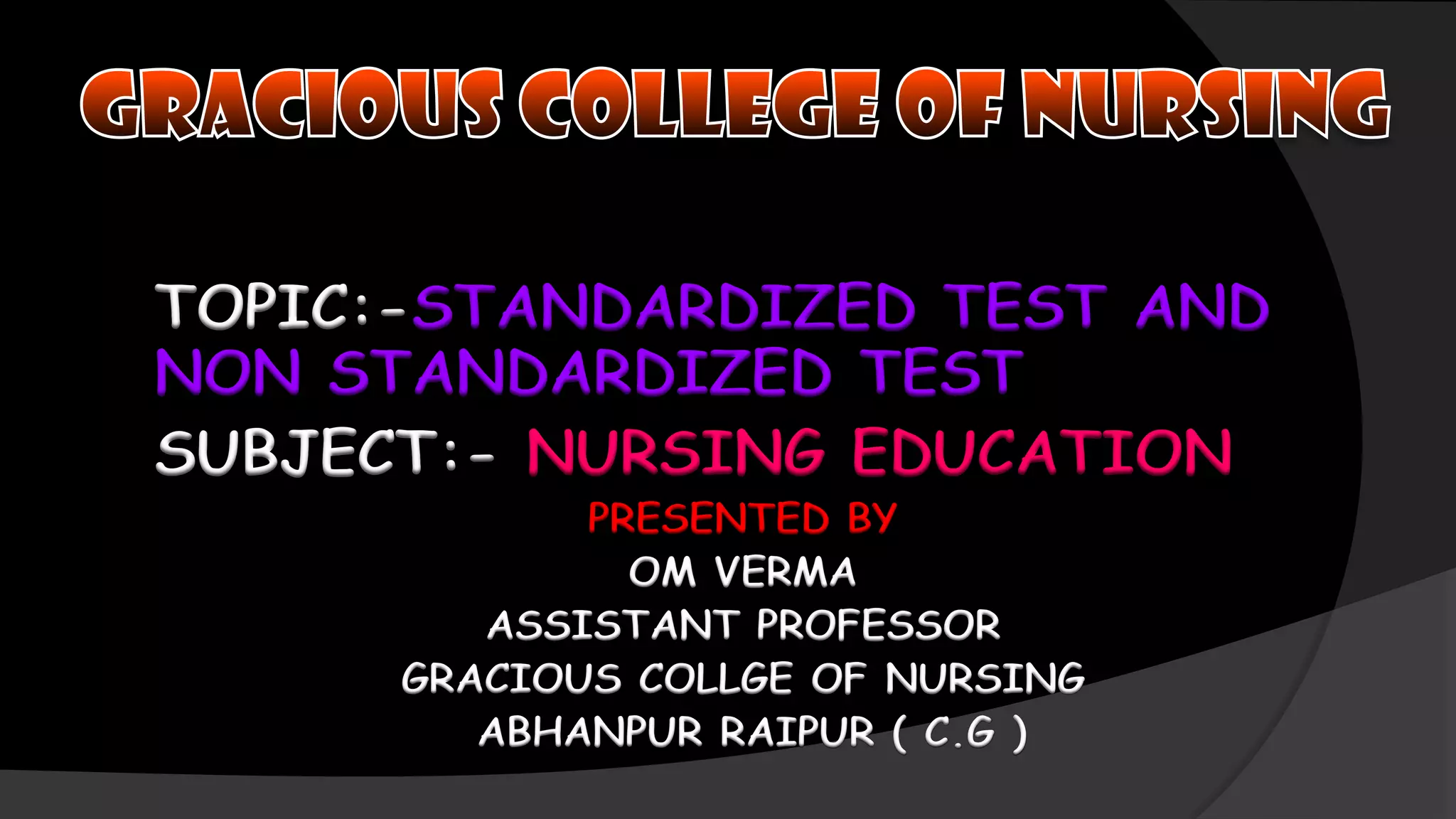 STANDARDIZED TEST AND NON STANDARDED TEST.pdf