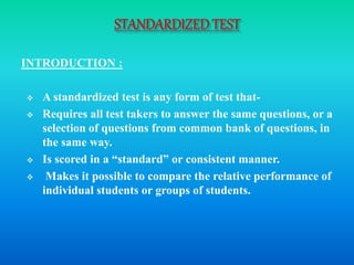 Standardized test | PPTX