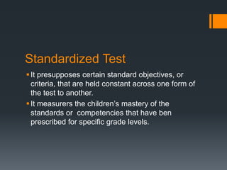 Standardized testing.pptx 2 | PPTX
