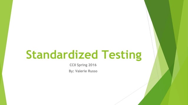 Standardized Testing | PPT