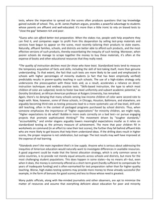 Standardized testing and its victims | DOCX