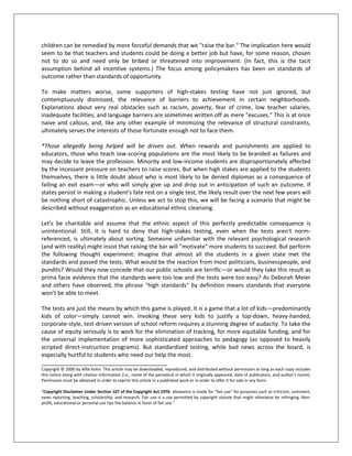 Standardized testing and its victims | DOCX
