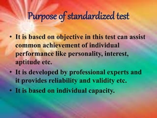 STANDARDIZED TEST and its important in Nursing | PPT