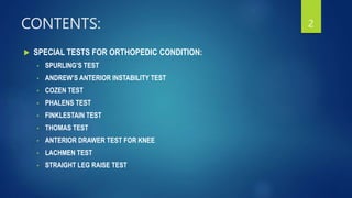 Orthopaedic special tests.pptx
