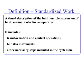 Standardized Work | PPT