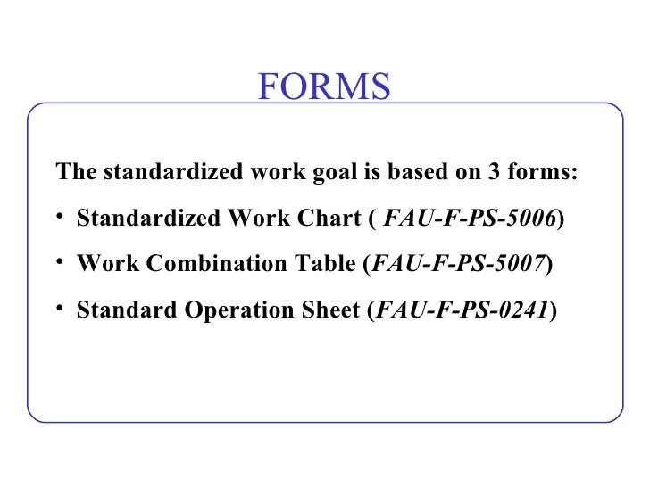 Standardized Work