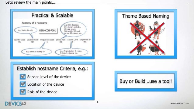 Standardizing Host And Server Naming Conventions In The Enterprise