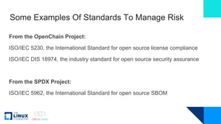 Standardizing Open Source Risk - LLW - 2023-04 | PPT
