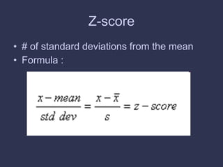 Standardizing scores | PDF