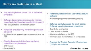 Standardizing the tee with global platform and RISC-V | PDF