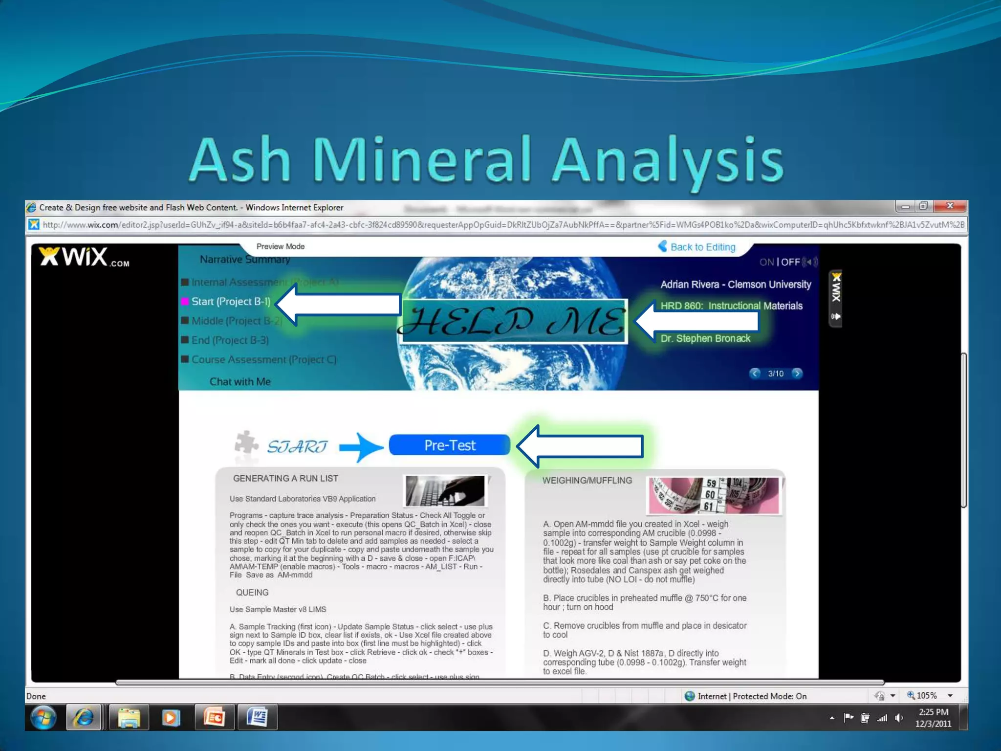 Ash Mineral Analysis | PPTX