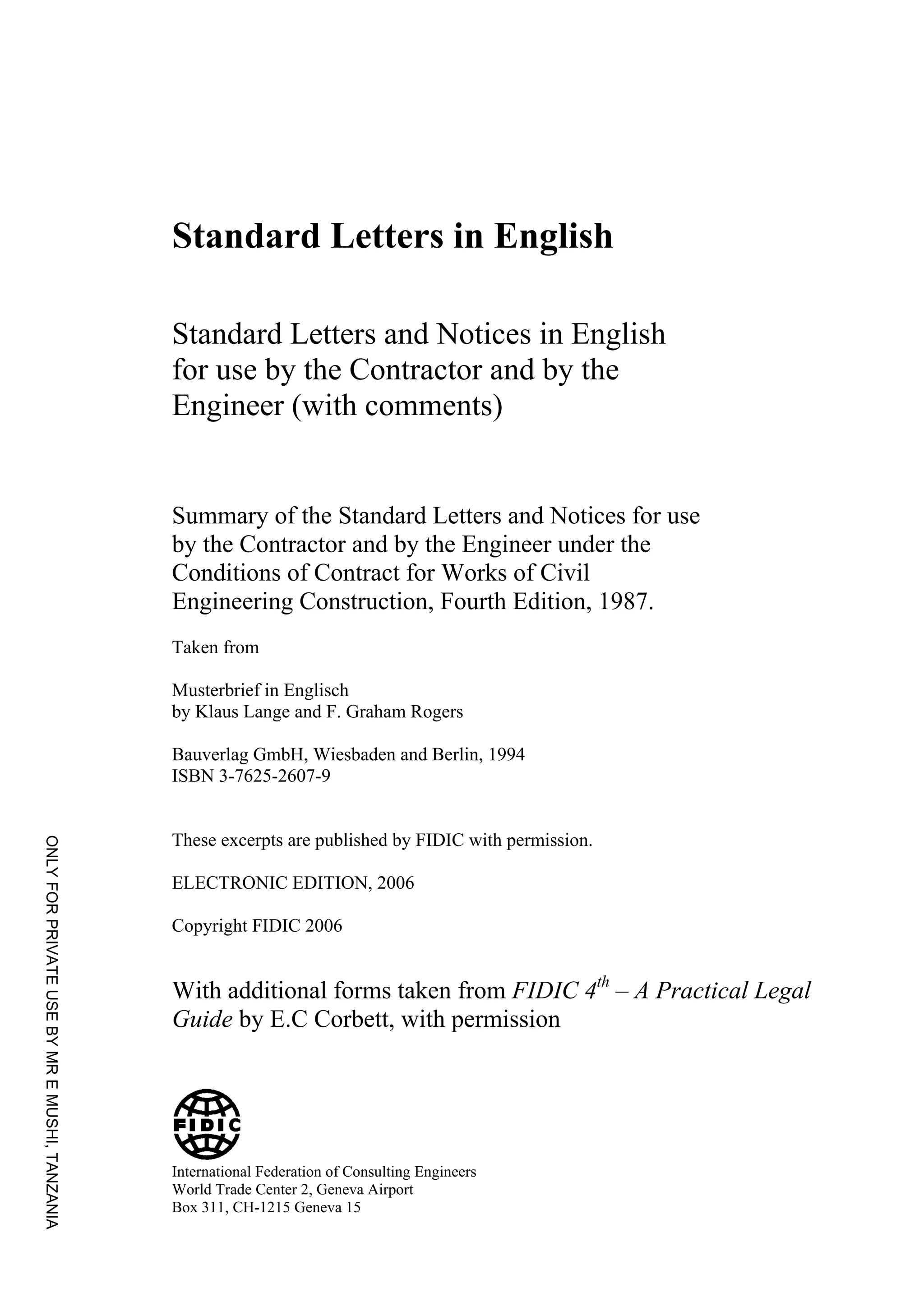 Standard letters by FIDIC Guidelines.pdf