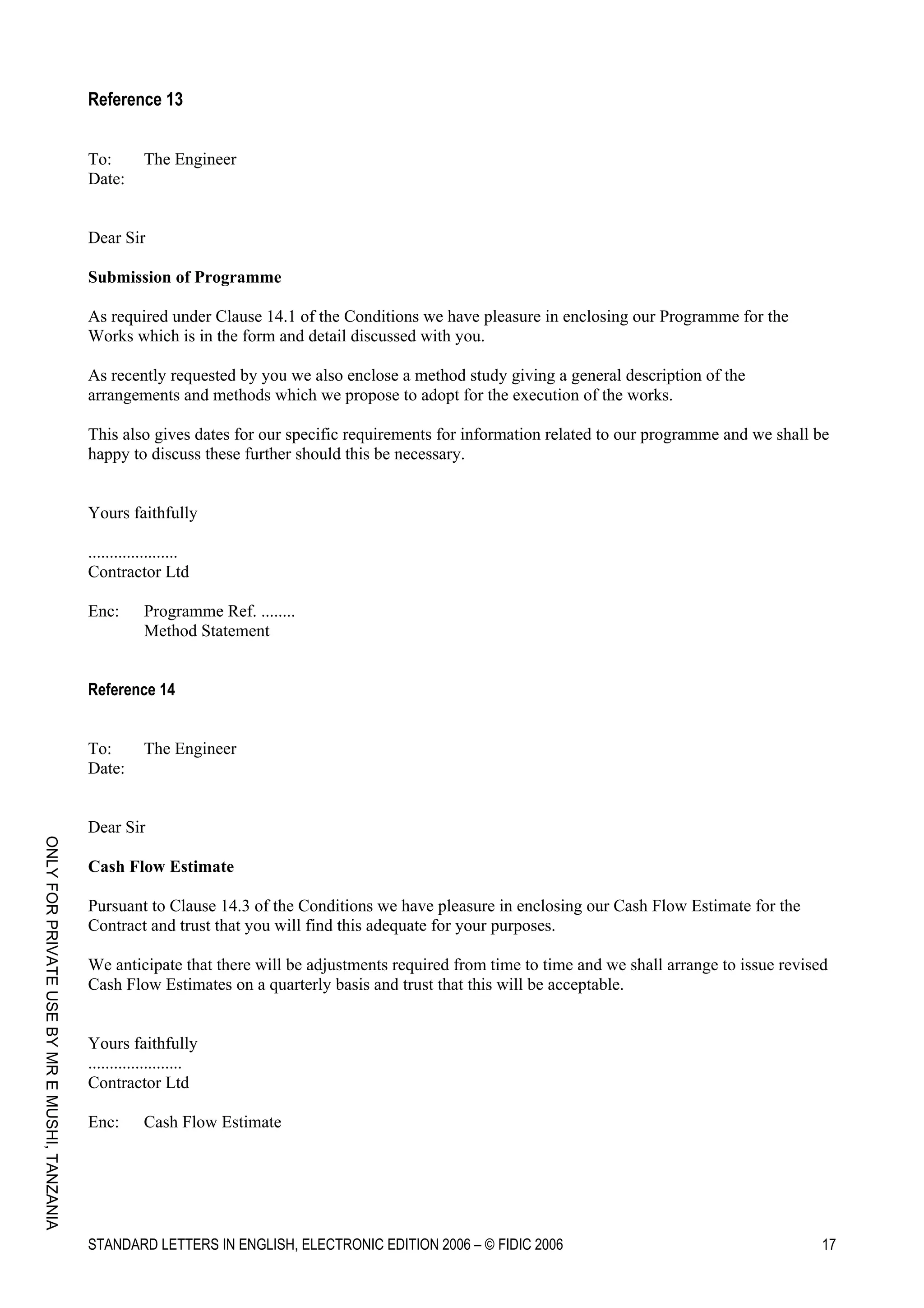 Standard letters by FIDIC Guidelines.pdf