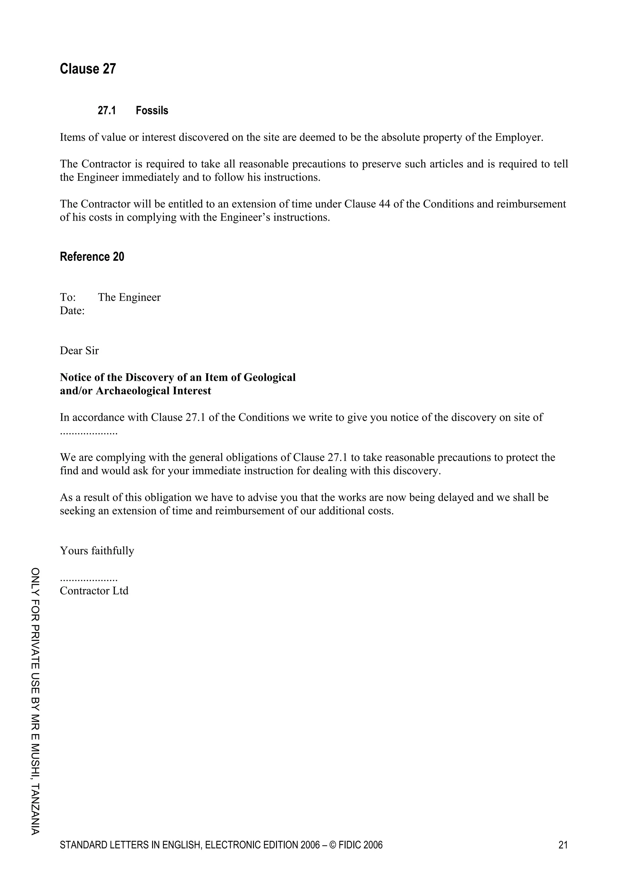 Standard letters by FIDIC Guidelines.pdf