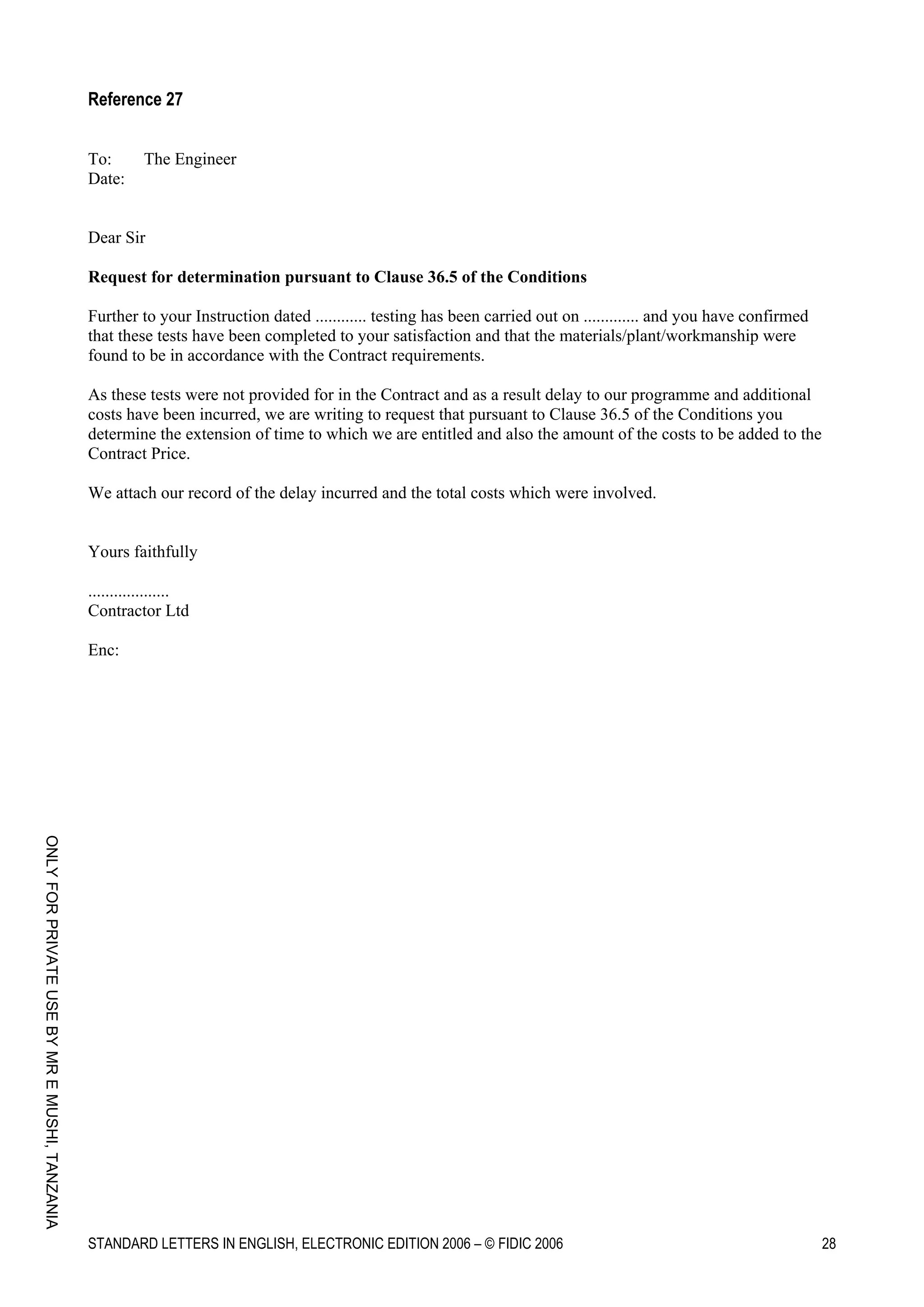 Standard letters by FIDIC Guidelines.pdf