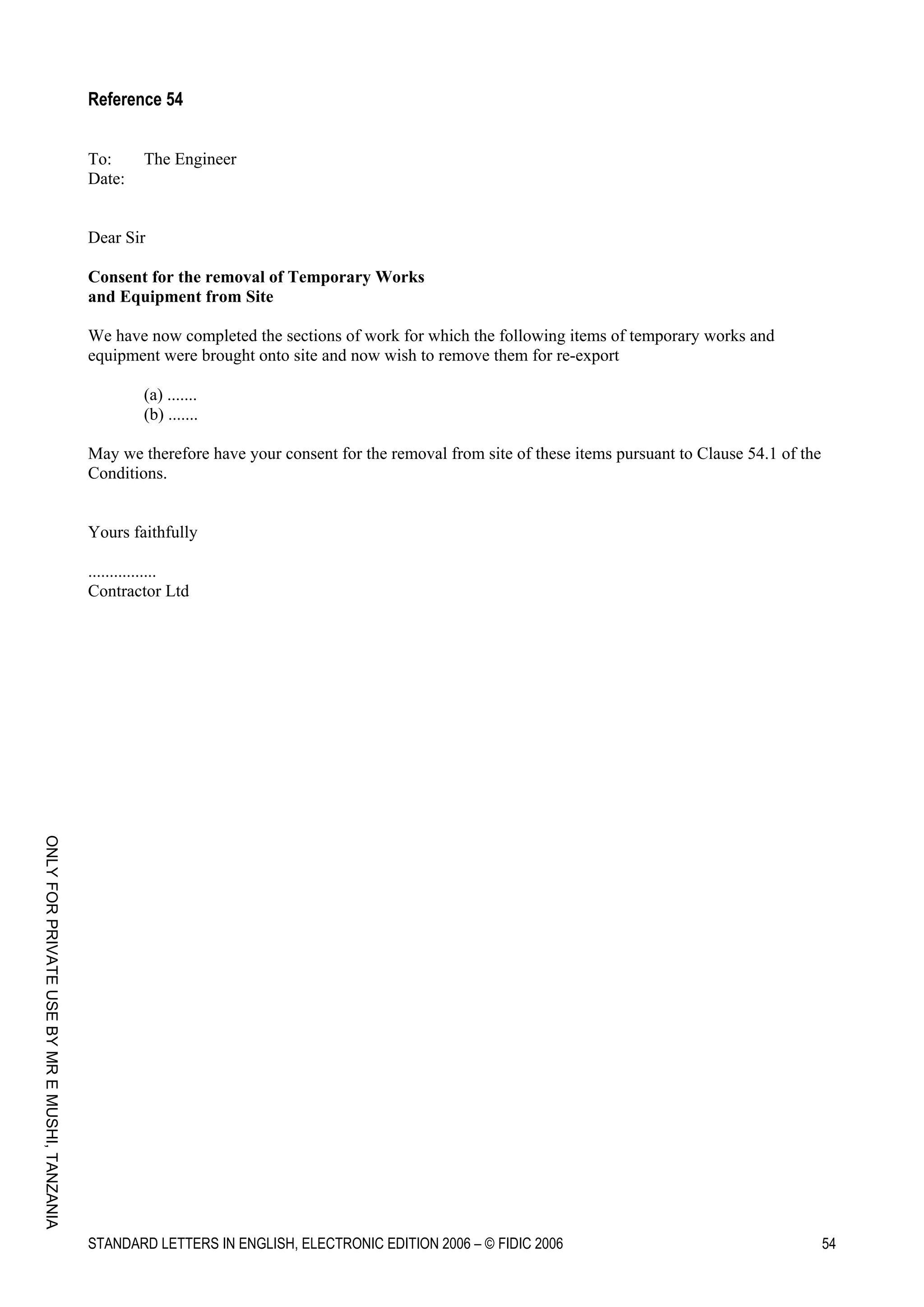 Standard letters by FIDIC Guidelines.pdf