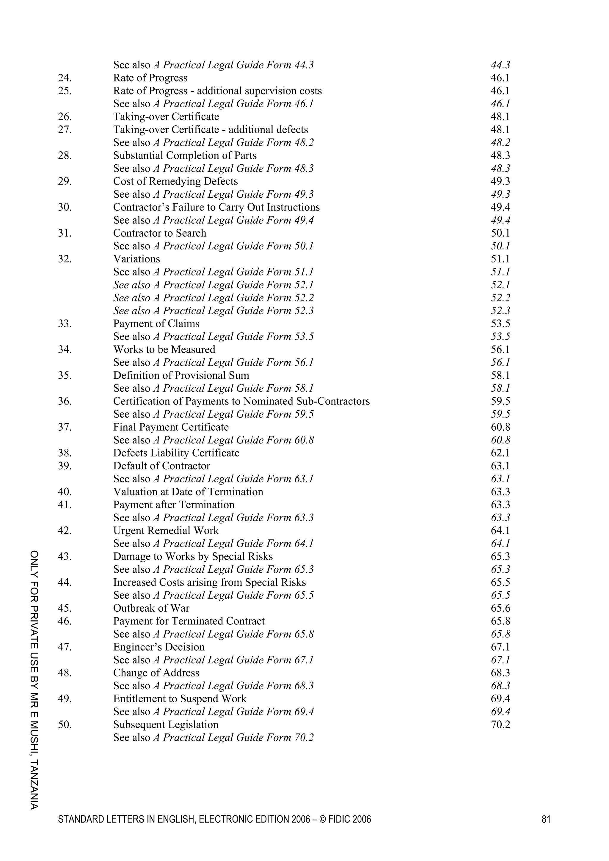 Standard letters by FIDIC Guidelines.pdf