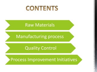 Standard manufacturing process | PPTX