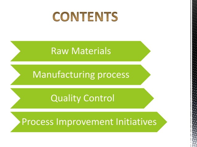 Standard manufacturing process | PPTX