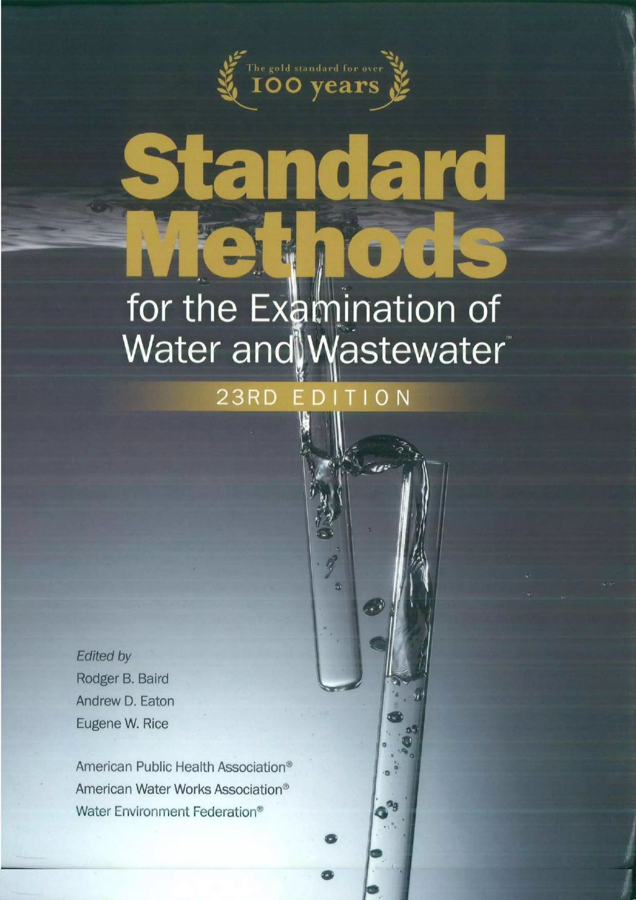 (Standard Methods for the Examination of Water and Wastewater) Rodger B ...